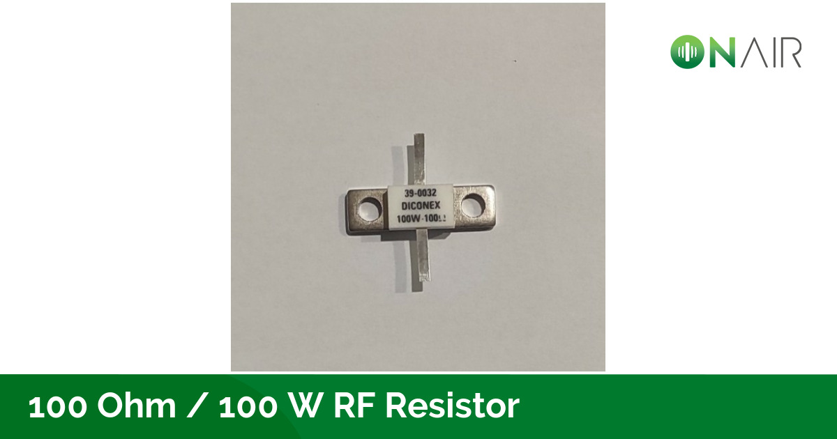 100 Ohm / 100 W RF Resistor - Products - ONAIR