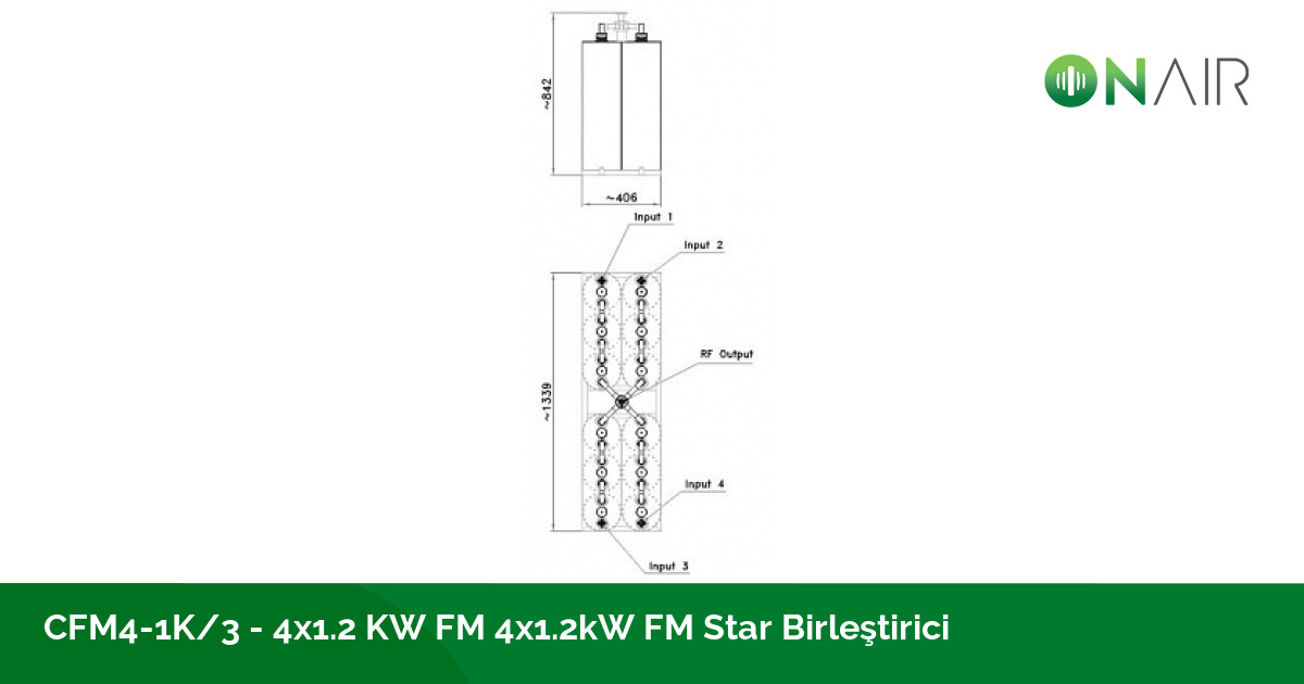 CFM4-1K/3 - 4x1.2 KW FM 4x1.2kW FM Star Birleştirici - Ürünler - OnAir