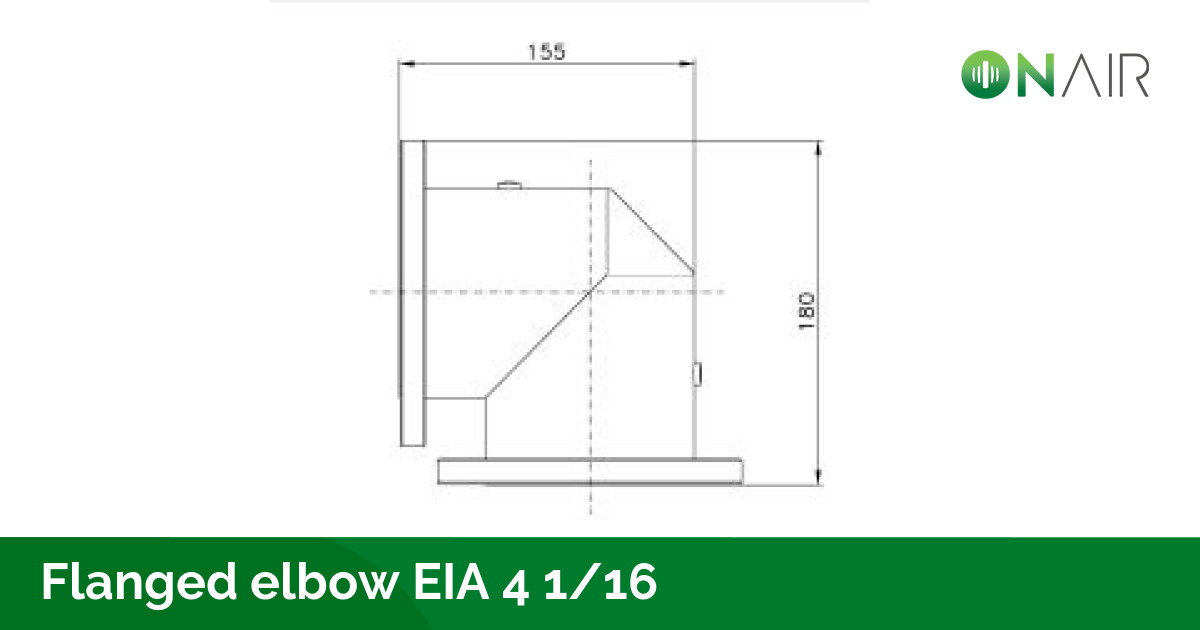Flanged elbow EIA 4 1/16 - Products - ONAIR