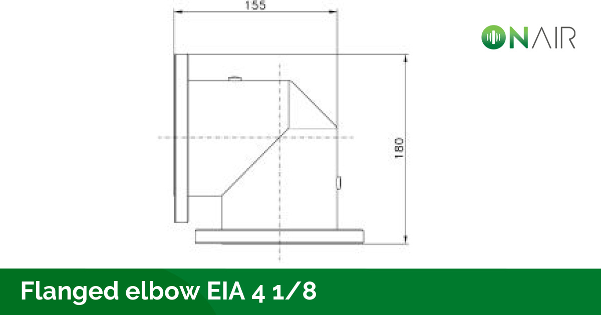 Flanged elbow EIA 4 1/8 - Products - ONAIR