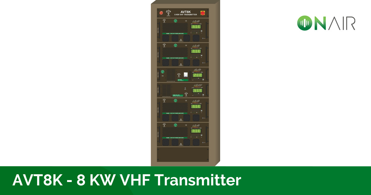 AVT8K - 8 KW VHF Transmitter - Products - ONAIR