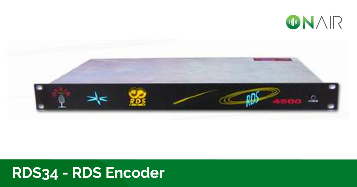 RDS34 - RDS Encoder - Products - ONAIR