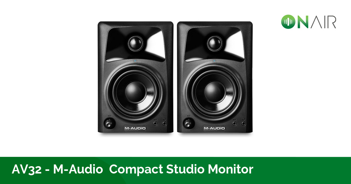 AV32 - M-Audio Compact Studio Monitor - Products - ONAIR