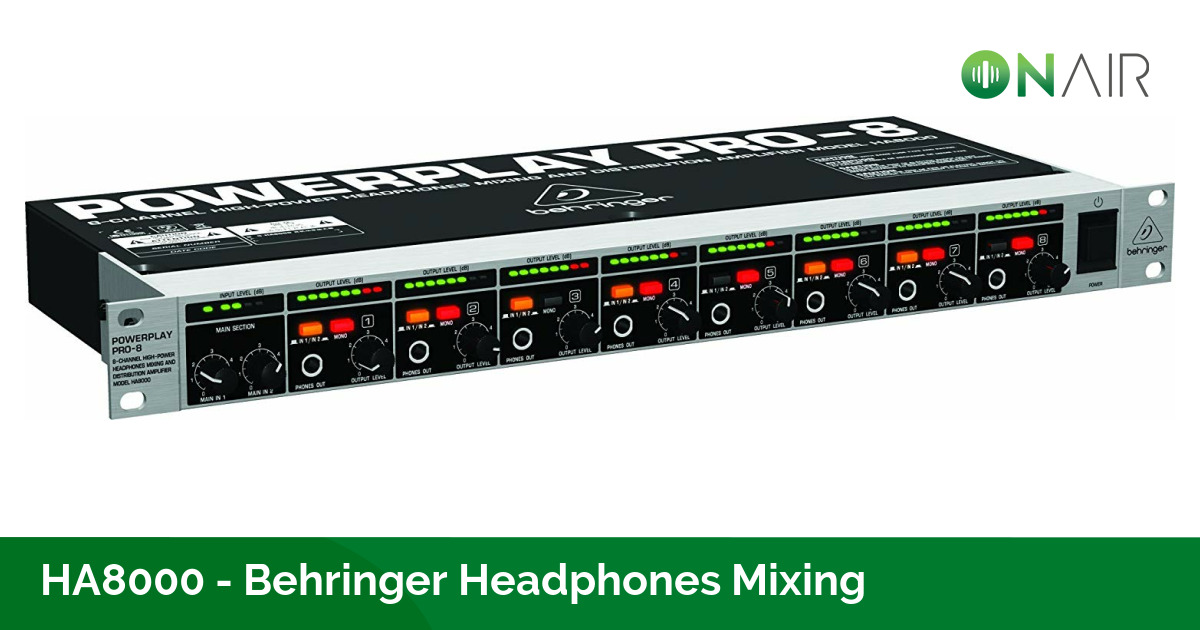 HA8000 - Behringer Headphones Mixing - Products - ONAIR