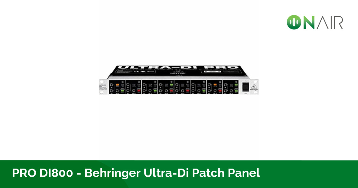 PRO DI800 - Behringer Ultra-Di Patch Panel - Products - ONAIR