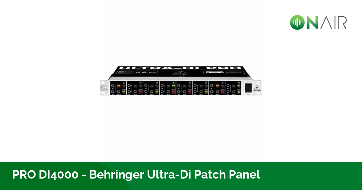 PRO DI4000 - Behringer Ultra-Di Patch Panel - Products - ONAIR