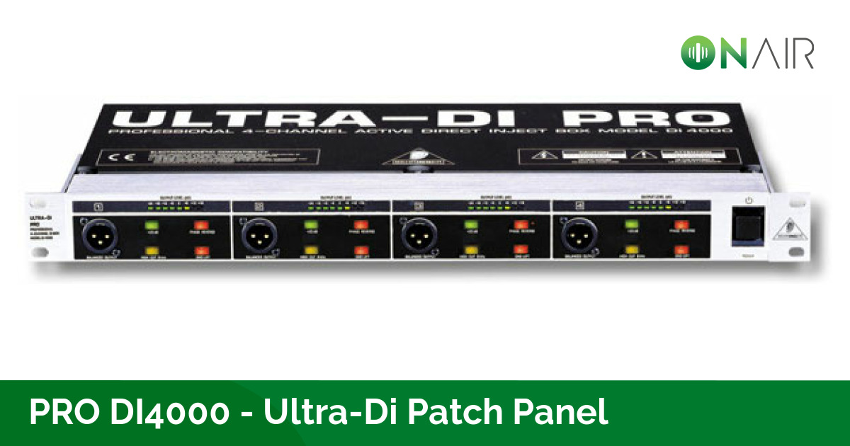 PRO DI4000 - Ultra-Di Patch Panel - Ürünler - OnAir