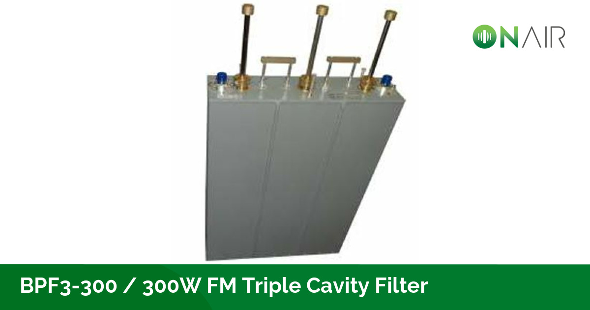 BPF3-300 - 300W FM Triple Cavity Filter - Products - ONAIR