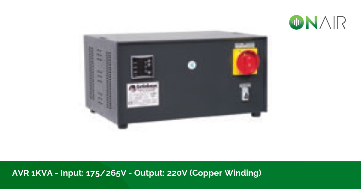 AVR 1KVA - Input: 175/265V - Output: 220V (Copper Winding) - Products ...
