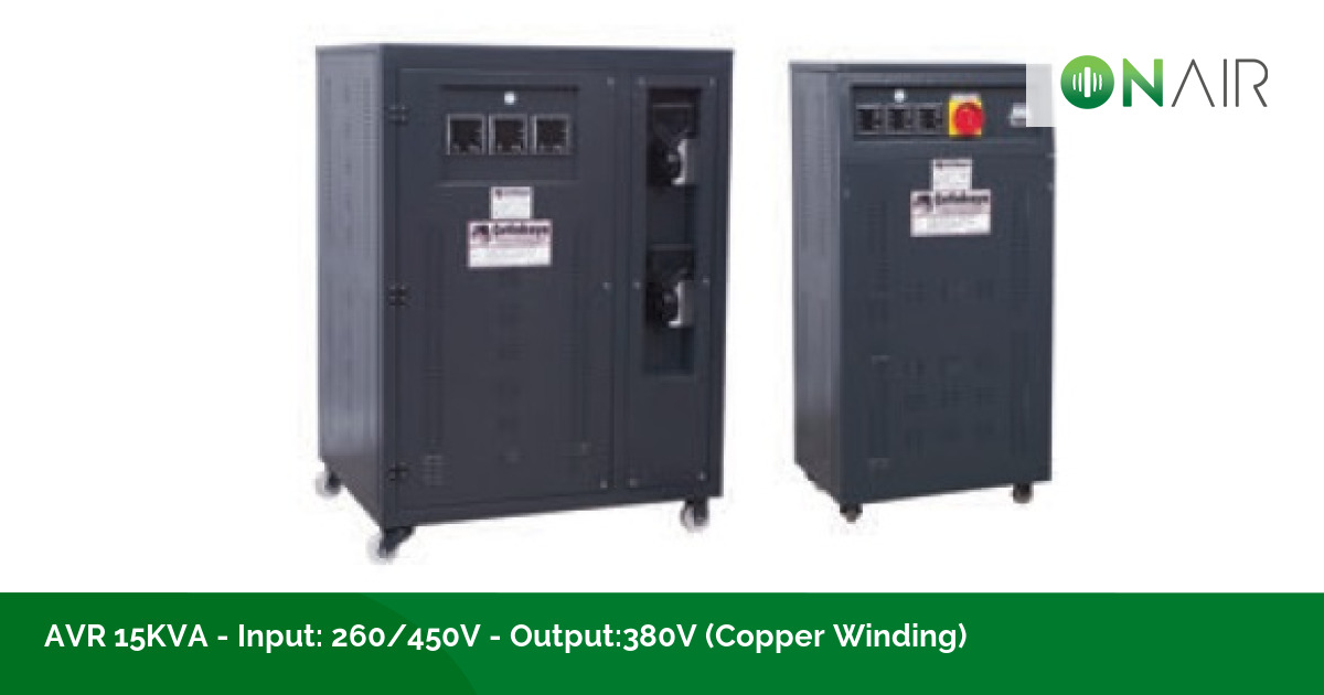 AVR 15KVA - Input: 260/450V - Output:380V (Copper Winding) - Products ...