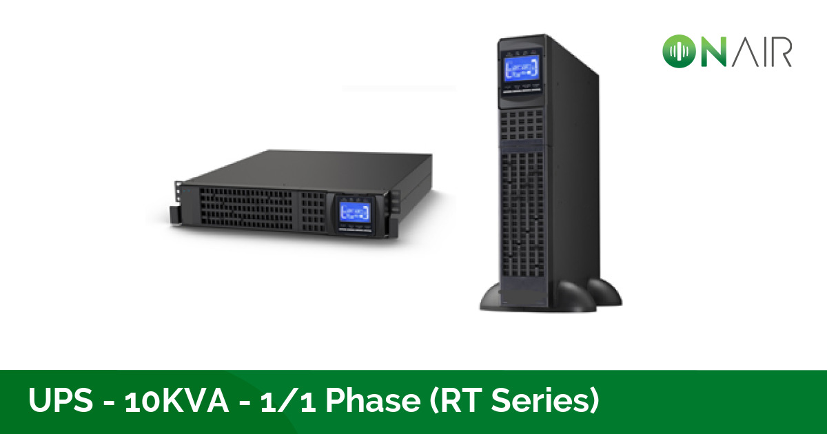 UPS - 10KVA - 1/1 Phase (RT Series) - Products - ONAIR