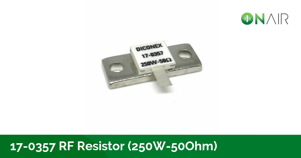 17-0357 RF Resistor (250W-50Ohm) - Ürünler - OnAir