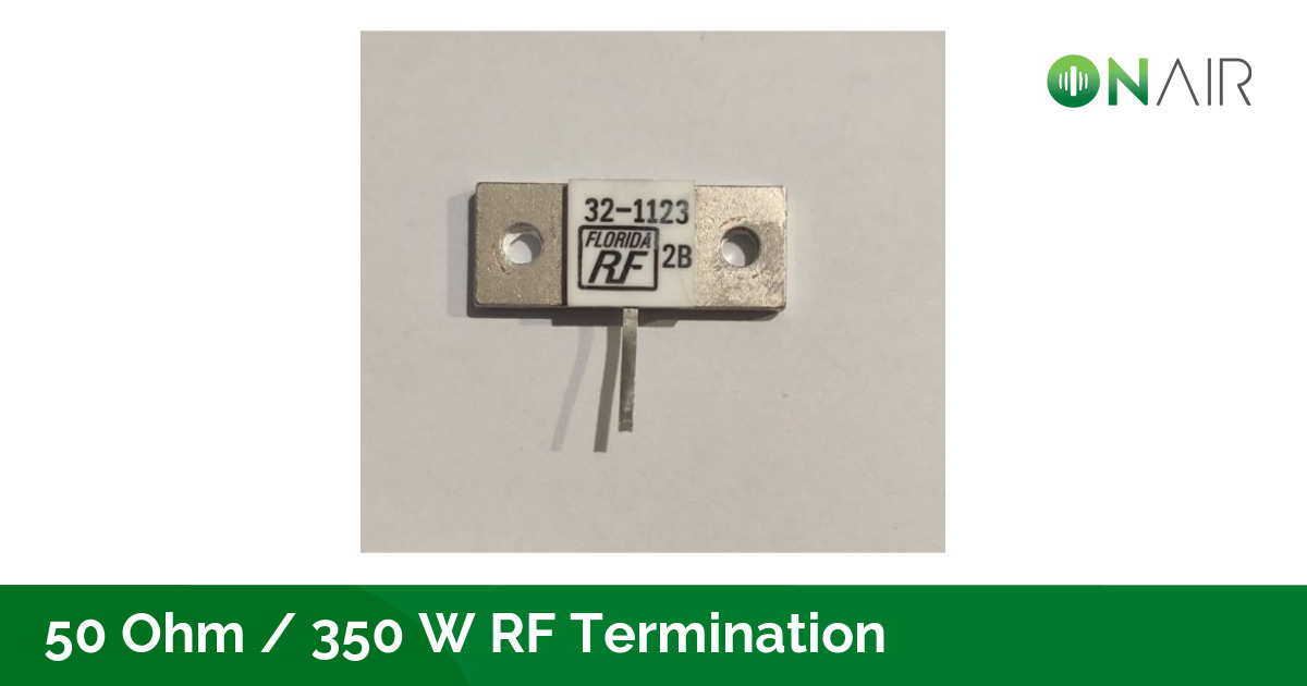 50 Ohm / 350 W RF Termination - Products - ONAIR