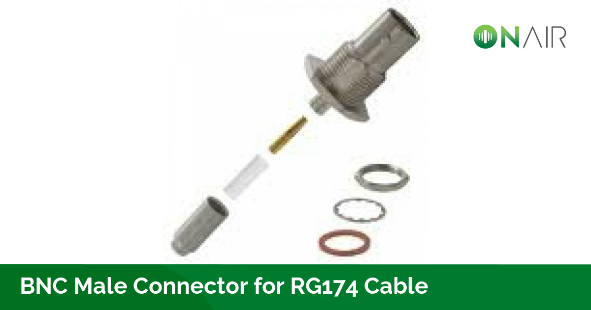BNC Female Panel Connector for RG174 Cable - Products - ONAIR