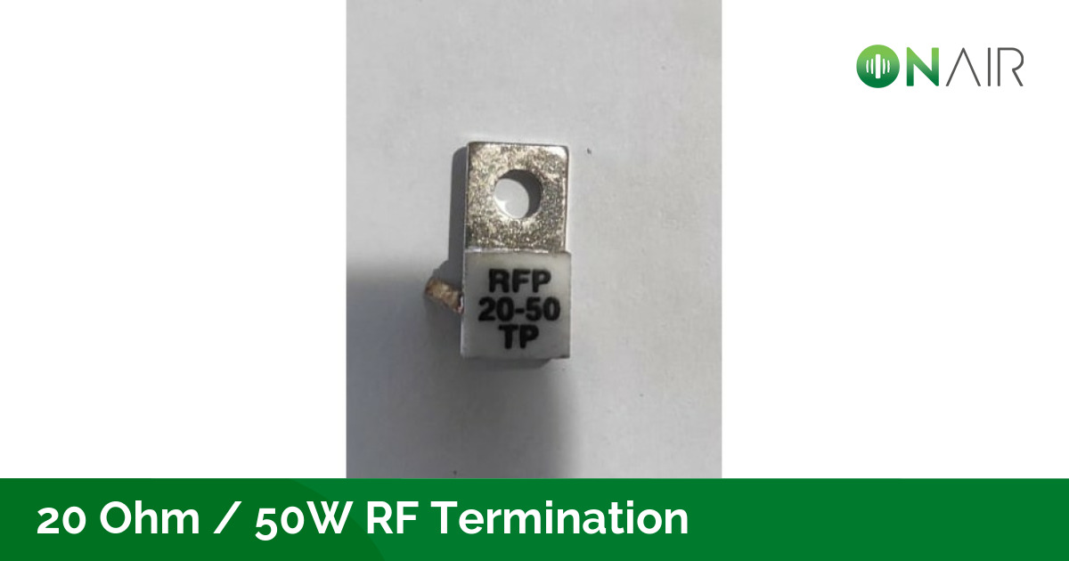 20 Ohm / 50W RF Termination - Products - ONAIR