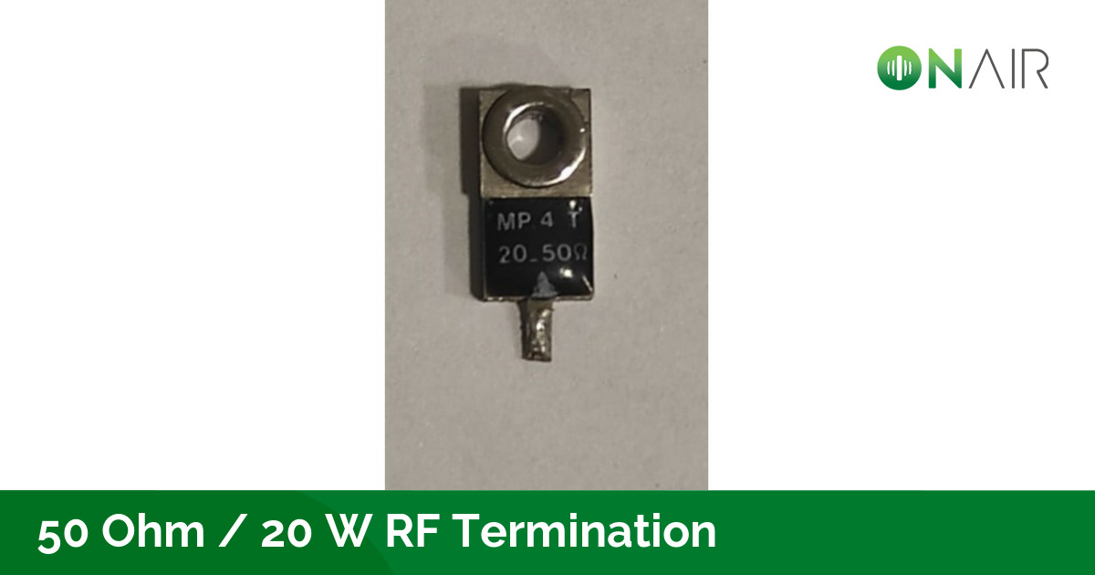 50 Ohm / 20 W RF Termination - Products - ONAIR