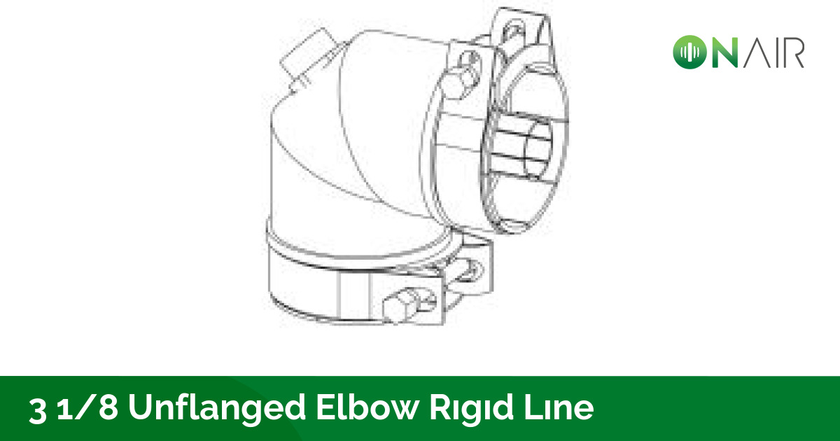 Unflanged Elbow with tuning screw for 3-1/8 Rigid Line - Products - ONAIR