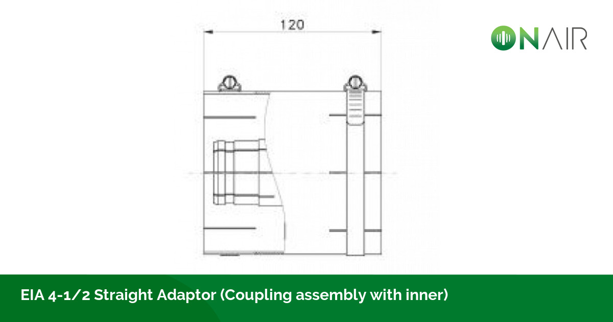 EIA 4-1/2 Straight Adaptor (Coupling assembly with inner) - Ürünler - OnAir